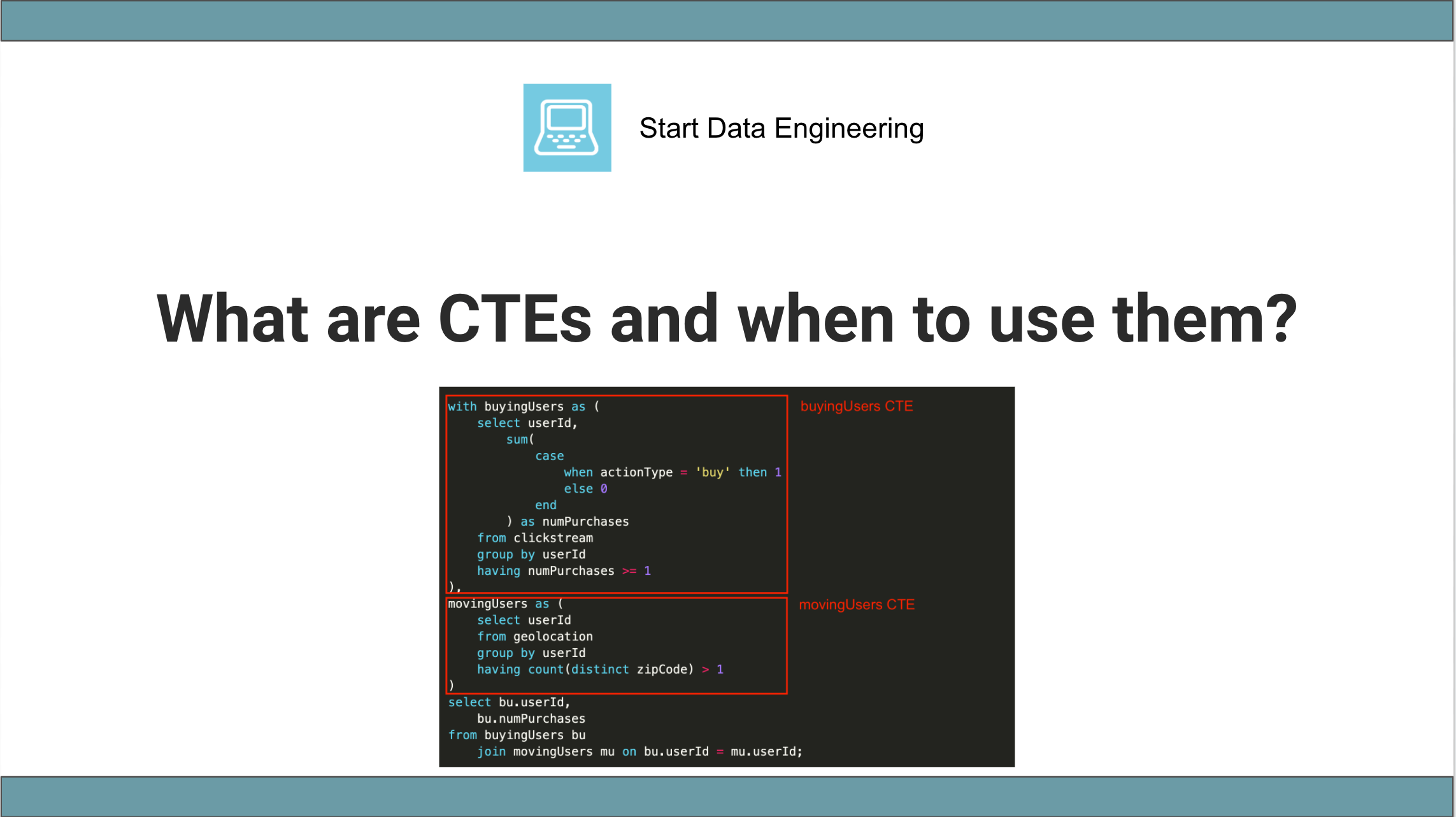 What are Common Table Expressions(CTEs) and when to use them? – Start ...